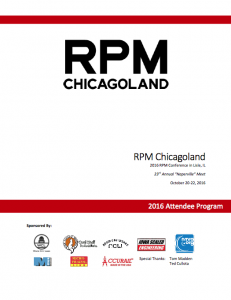 2016 RPM Program Complete | RPM CONFERENCE